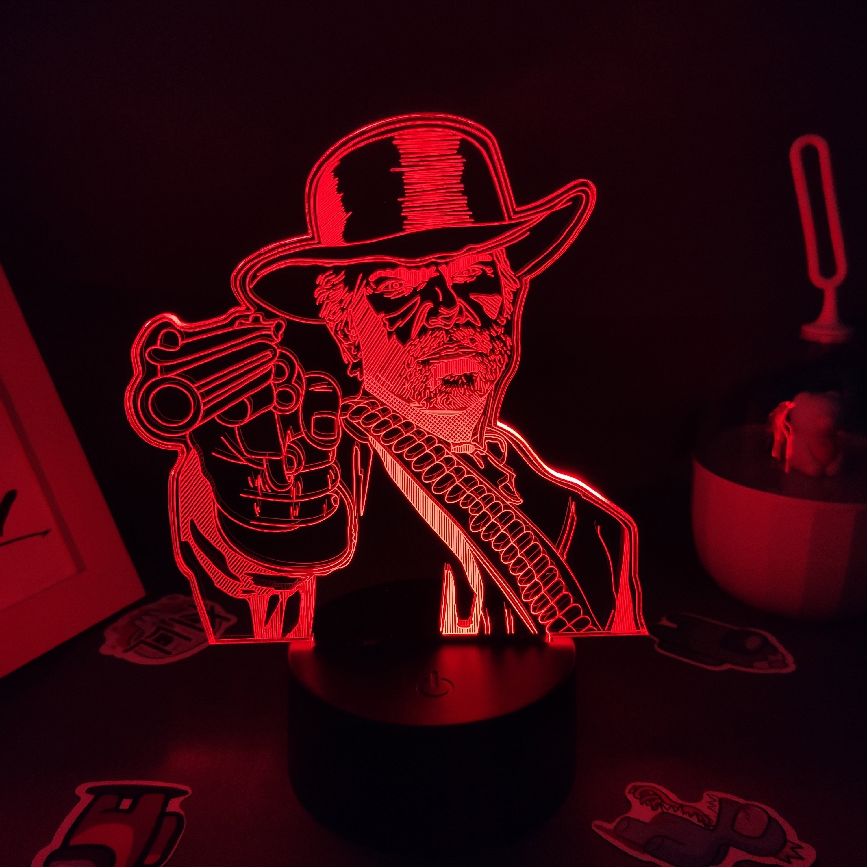 Red Dead Redemption 2 Nacht Licht Lampe leuchtet in vielen Farben ...